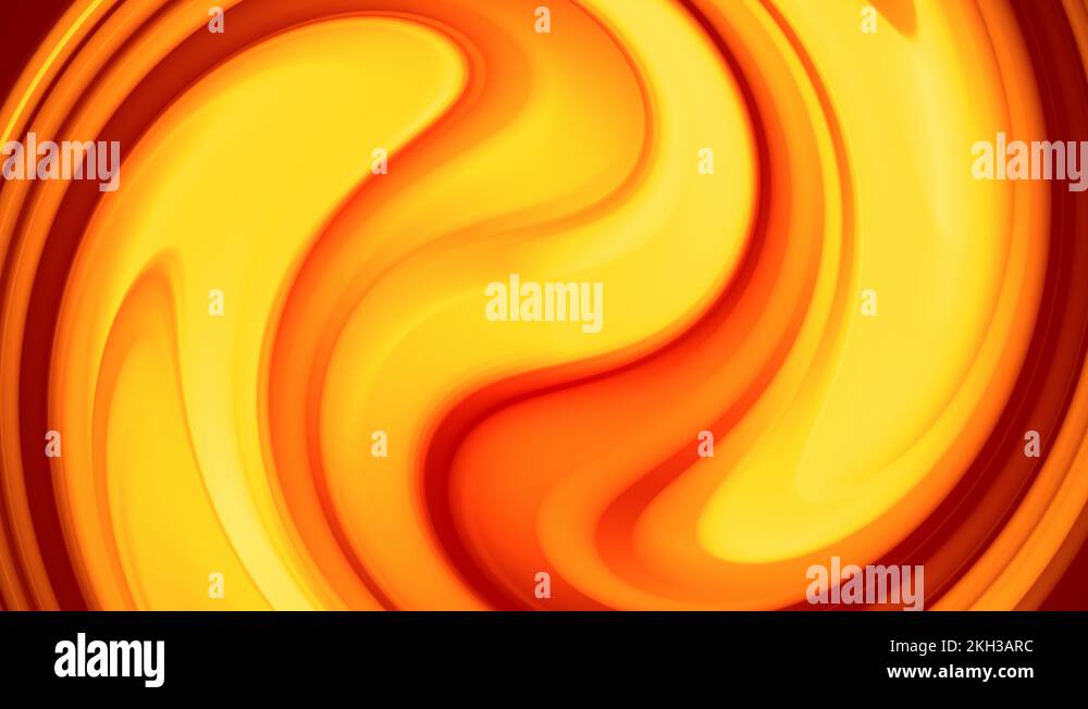 A red yellow gradient of a bright fire color changes slowly and ...