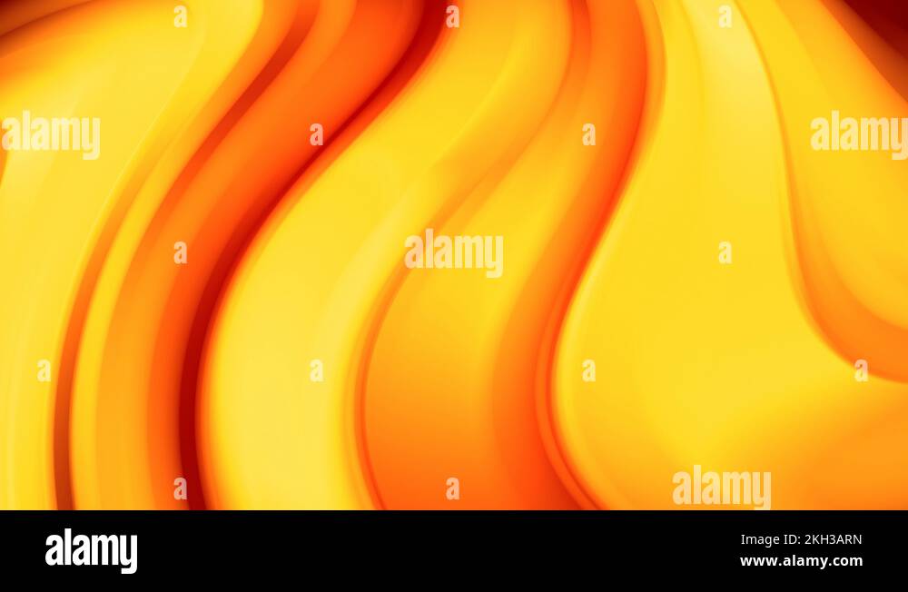 A red yellow gradient of a bright fire color changes slowly and ...