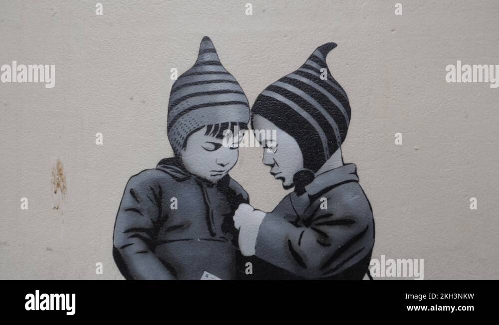 banksy two girls whispering artwork I came across while walking down a ... banksy two girls whispering artwork I came across while walking down a ...