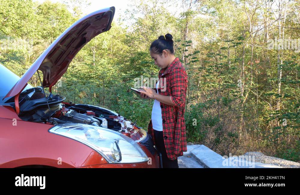 Car breakdown woman call help Stock Videos & Footage - HD and 4K Video ...