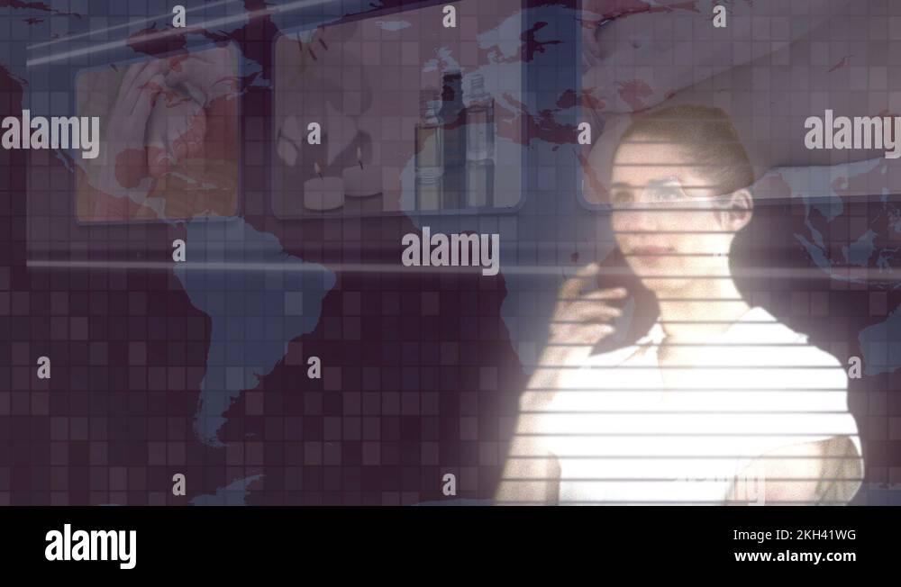 People being massaged in a spa with an Earth image courtesy of Nasa.org ...