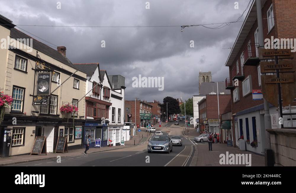 Exeter Devon England city centre Old and new architecture UK 4K Stock ...