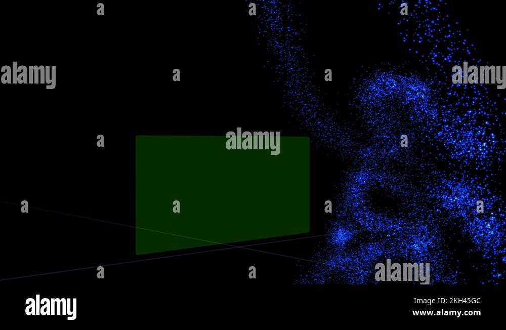 Chroma key screens next to floating particles Stock Video Footage - Alamy