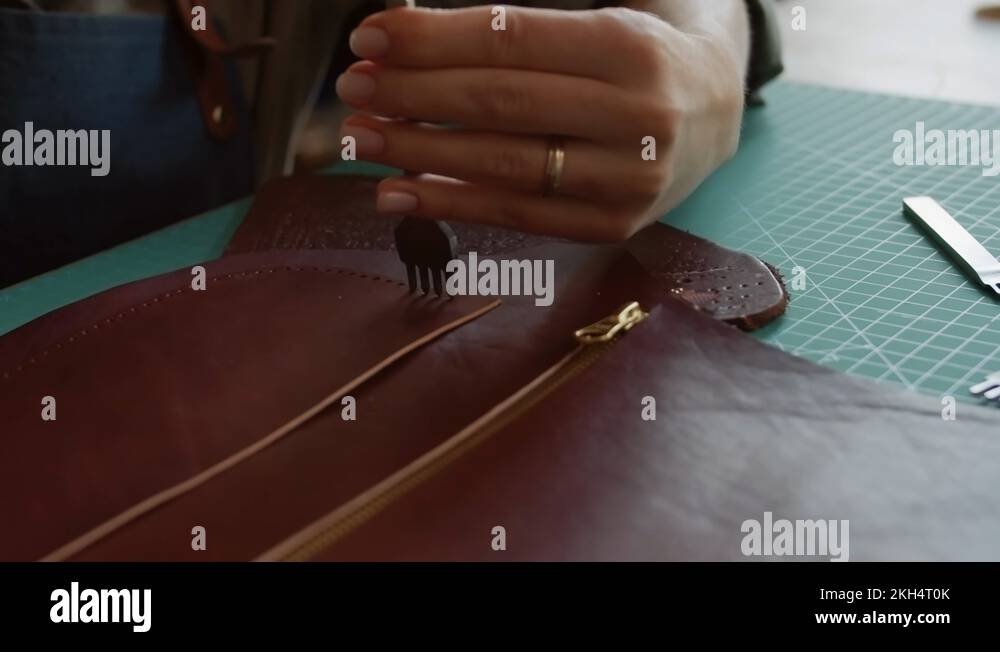 Leather making process manual labor Stock Videos & Footage - HD and 4K ...