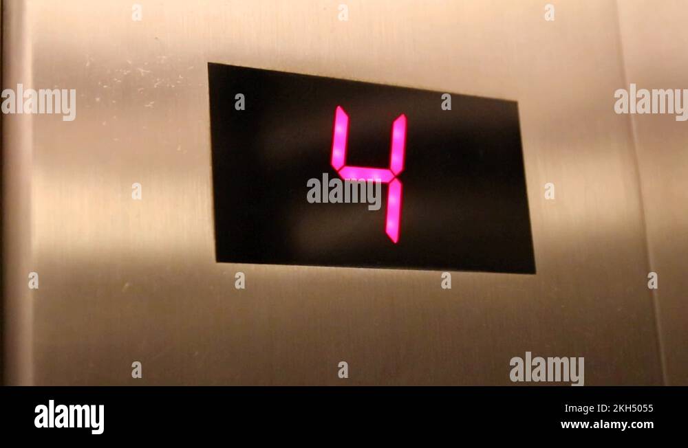 Elevator. Digital Display inside shopping mall Stock Video Footage - Alamy