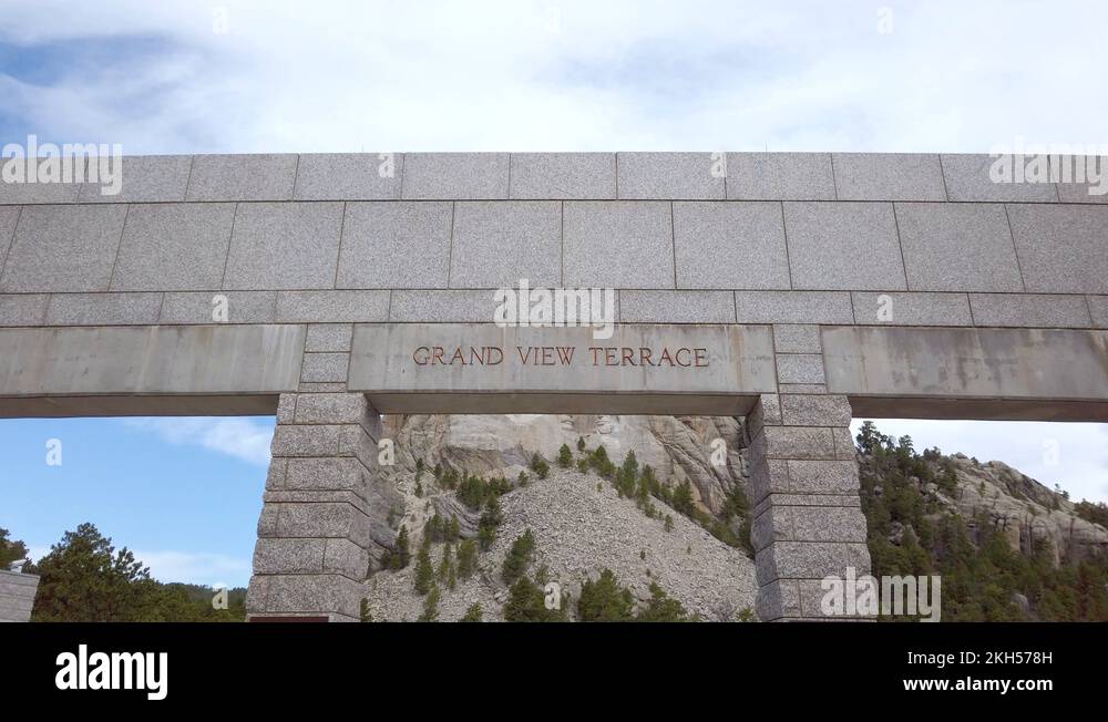 Mount Rushmore Grand View Terrace, Entrance, Slow Motion 4K Stock Video ...