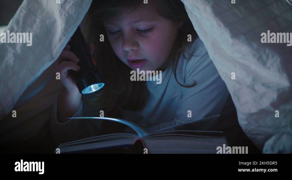 Little girl torch reading book Stock Videos & Footage - HD and 4K Video ...