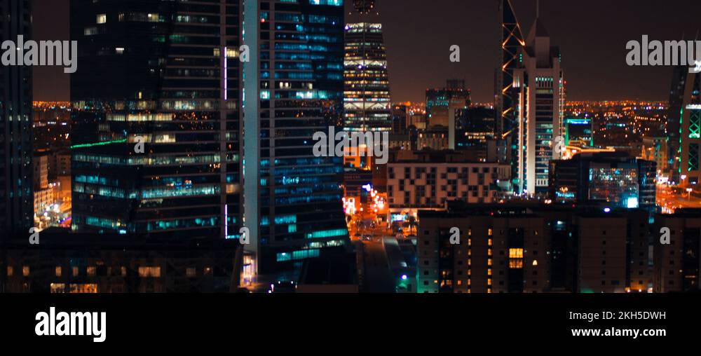 Riyadh 4k shot for city center olaya towers and fisaliah 02 Stock Video ...
