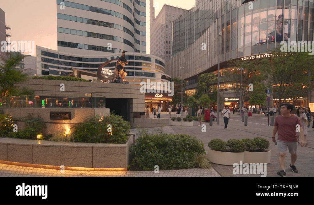 Japanese Godzilla radioactive monster on the Hibiya Godzilla Square in ...
