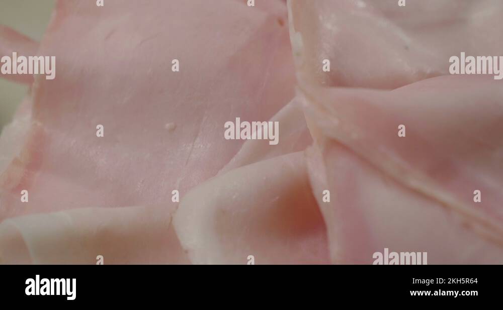 Italian ham slicing for quality control according to the tradition ...