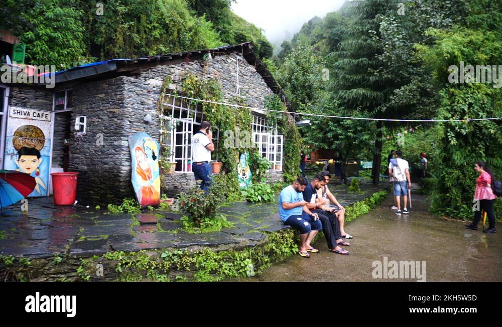 wide angle shot of the famed shiva cafe restaurant and rest stop on the ...