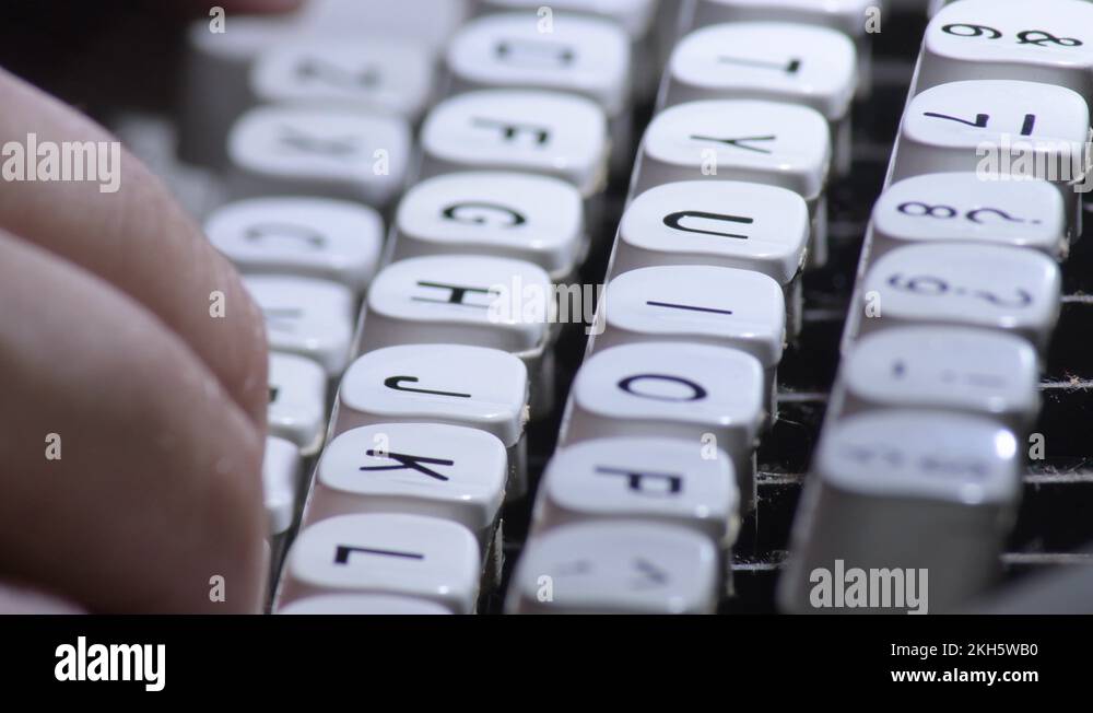 Antique typewriter qwerty keyboard Stock Videos & Footage - HD and 4K ...