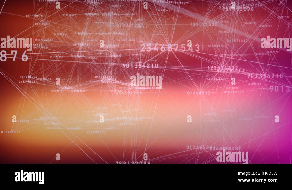 Plexus animation with digital numbers Stock Video Footage - Alamy