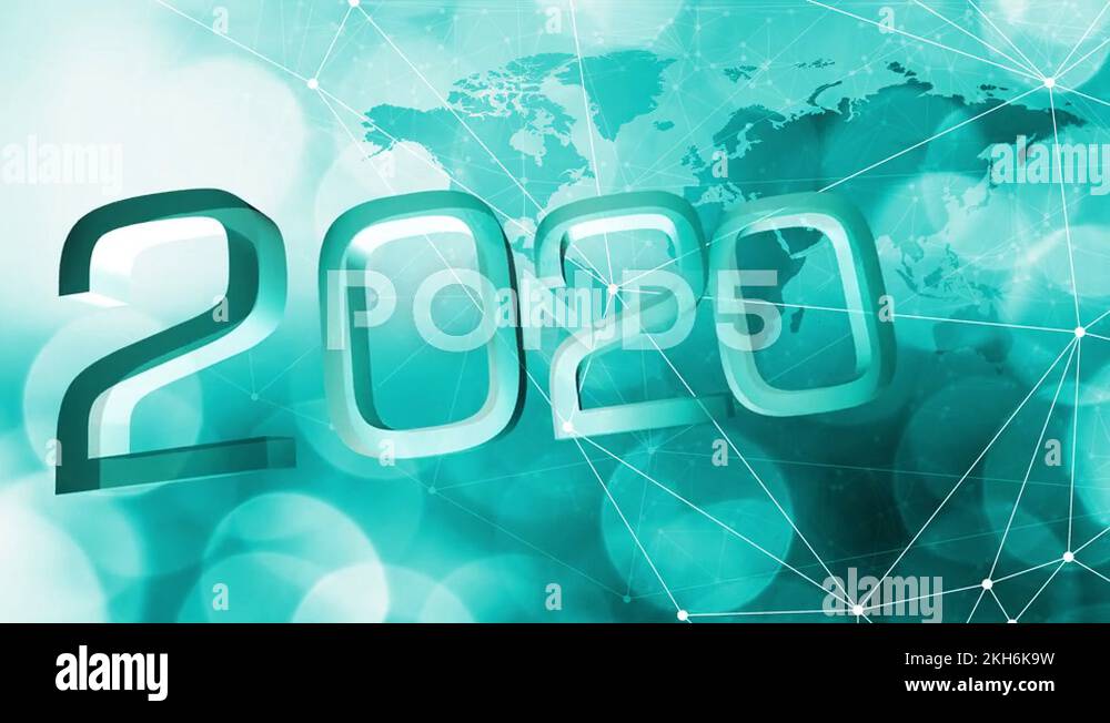 Election 2020 3d graphic backdrop 4k motion concept, green world map ...