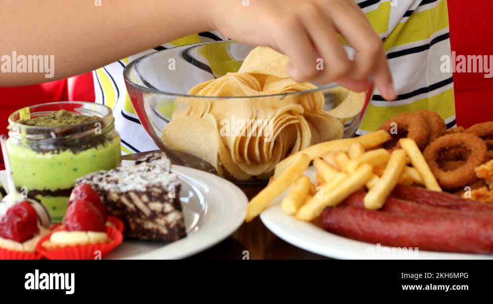 Overweight children junk food Stock Videos & Footage - HD and 4K Video ...