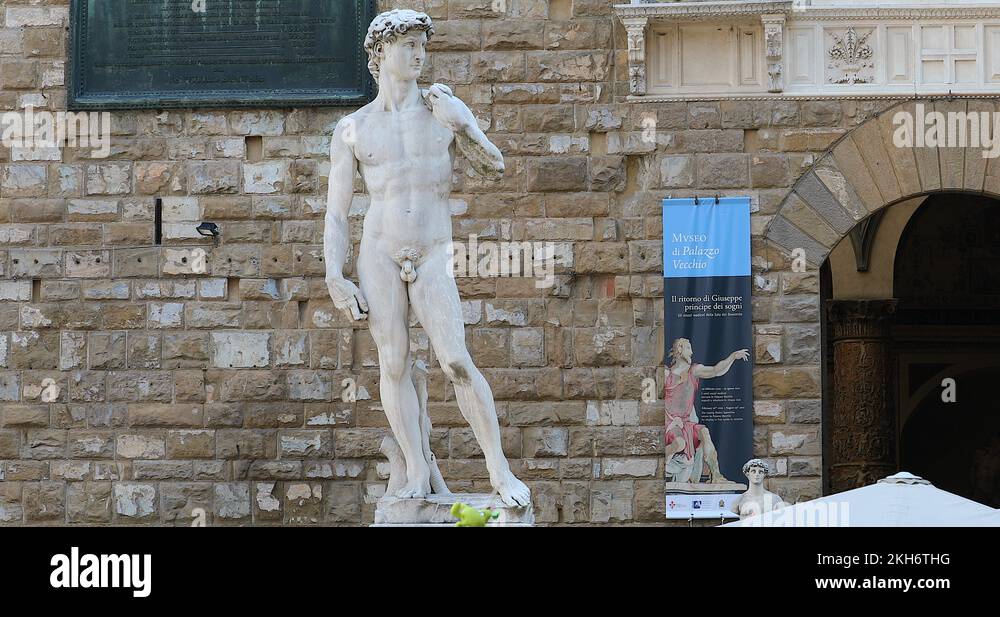 Reproduction michelangelo david sculpture Stock Videos & Footage - HD ...