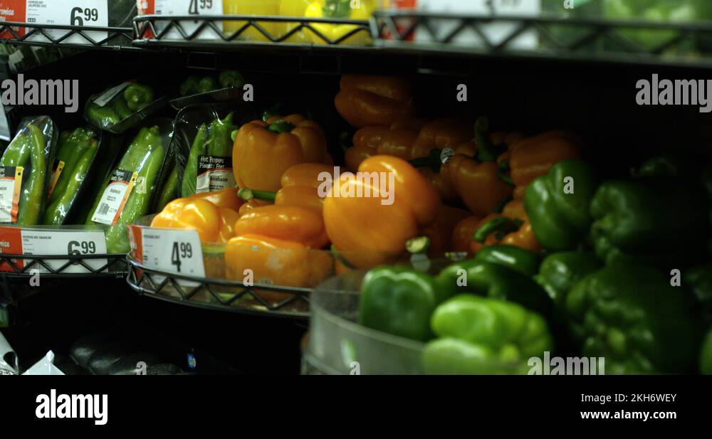 Peppers in grocery store Stock Videos & Footage - HD and 4K Video Clips ...
