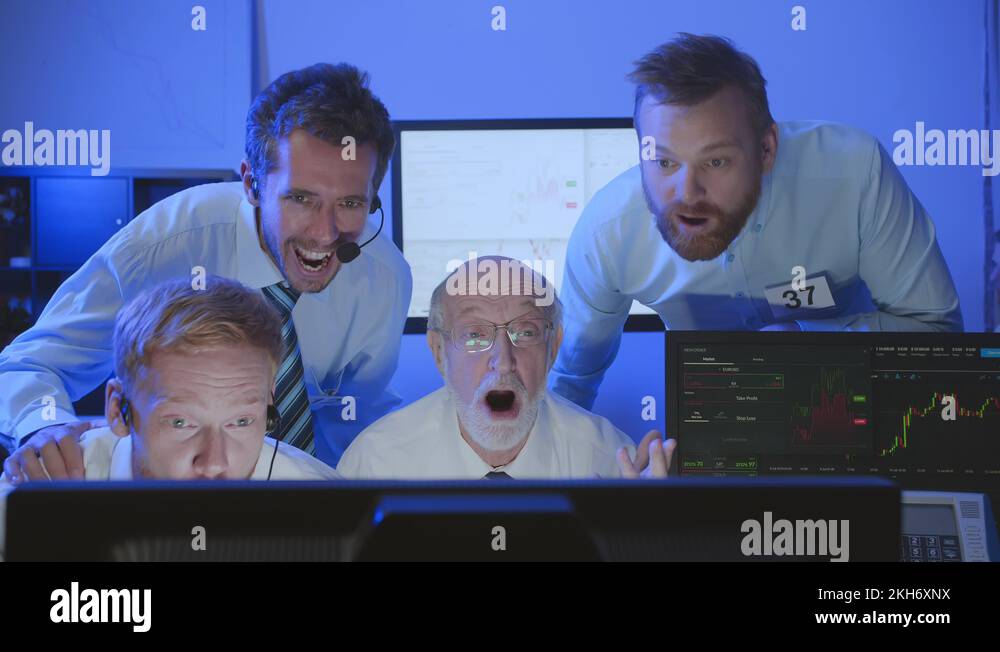 Stock market traders happy Stock Videos & Footage - HD and 4K Video ...