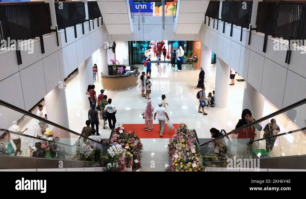 people at Mixt Chatuchak mall, Bangkok, time lapse Stock Video Footage ...