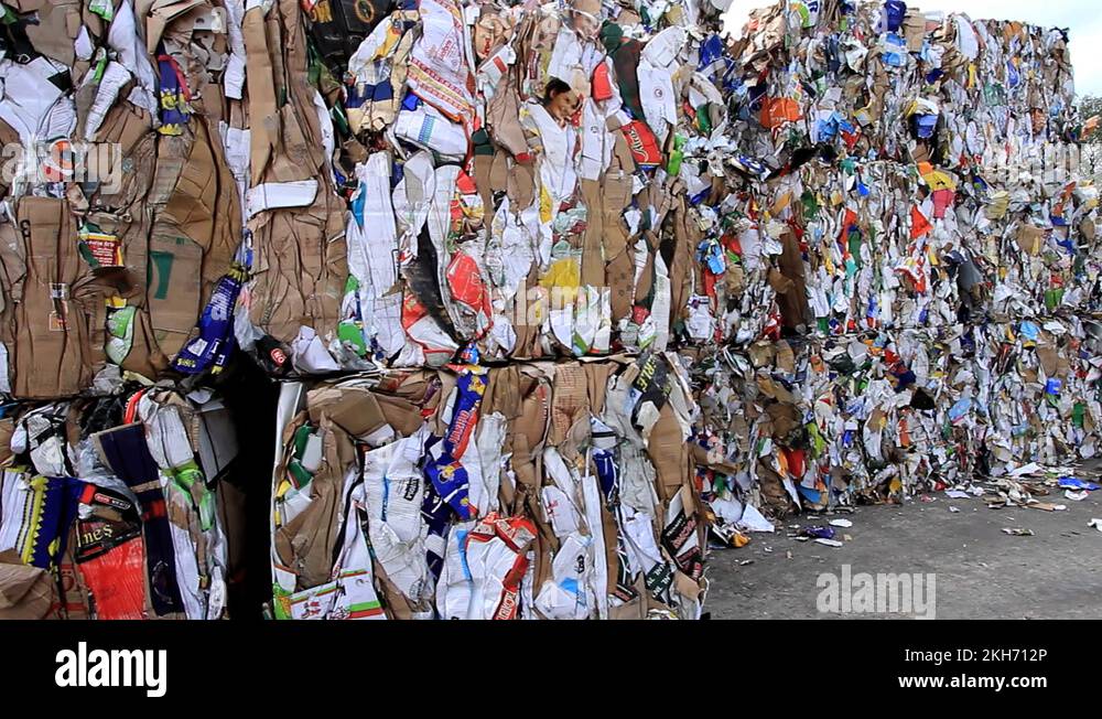 Bales waste paper waste recycling Stock Videos & Footage - HD and 4K ...