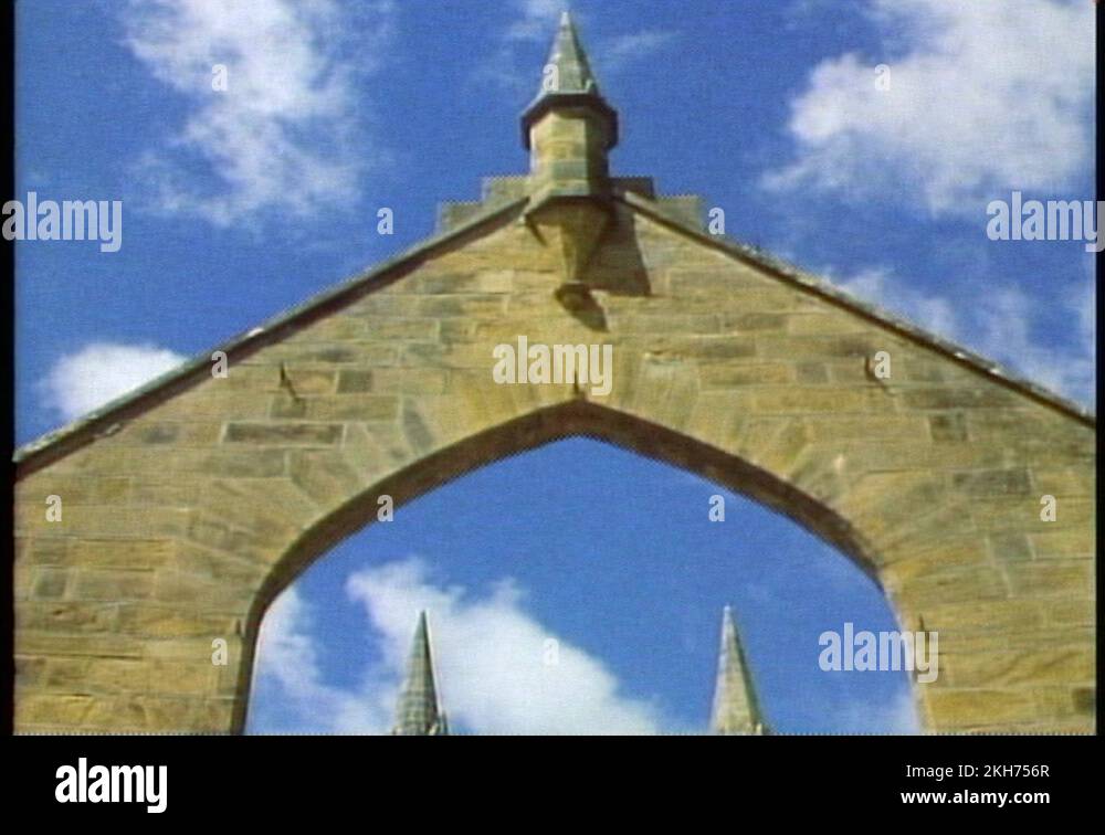 HOBART, AUSTRALIA,1985, Port Arthur prison colony ruin in Tasmania ...