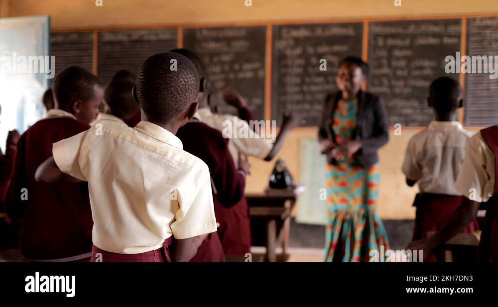 Teacher And Students in Classroom. School Students During A Class In Lira Uganda Stock Video ...