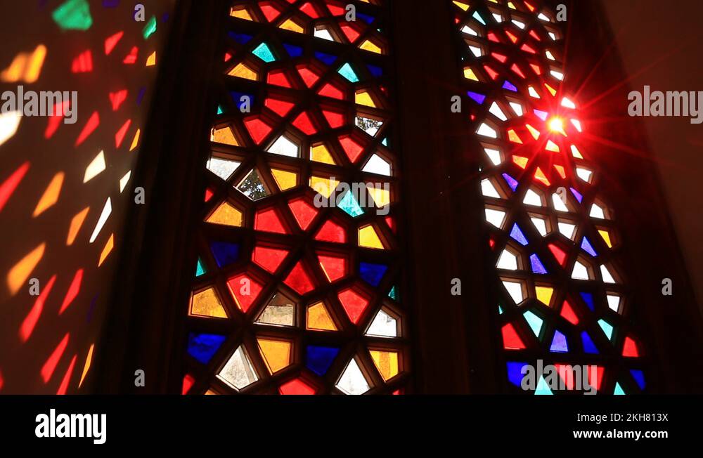 Stained glass texture in gold Stock Videos & Footage - HD and 4K Video ...
