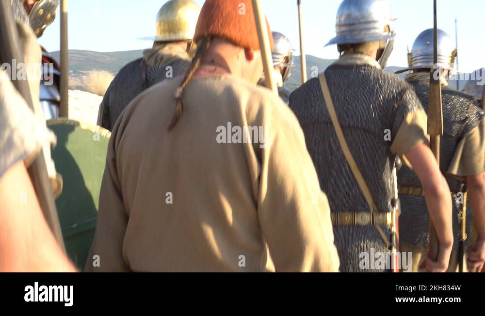 A Roman legion was a large military unit of the Roman army Stock Video ...