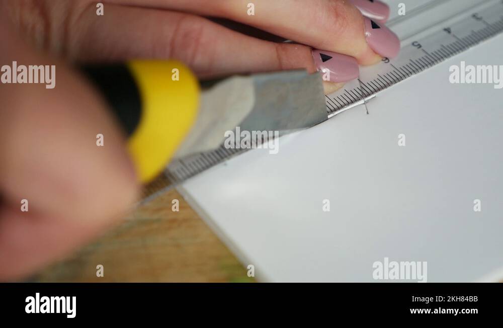Creating a paper layout of the house Stock Video Footage - Alamy