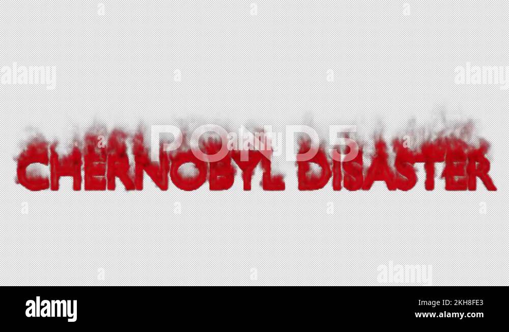 Animated red gas text Chernobyl Disaster - all caps Stock Video Footage ...