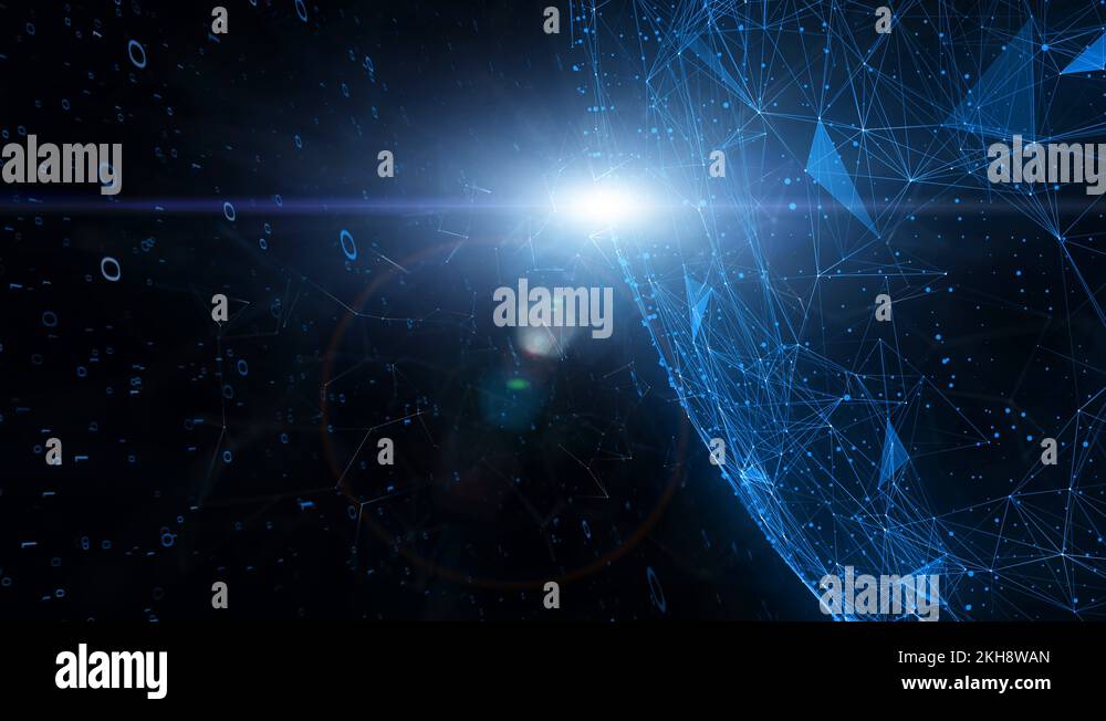 Artistic binary numbers with shiny rotation globe Stock Video Footage ...