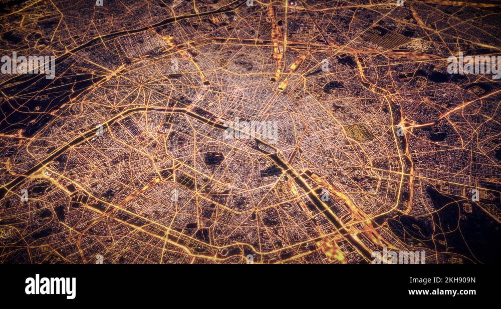 An aerial map paris Stock Videos & Footage - HD and 4K Video Clips - Alamy