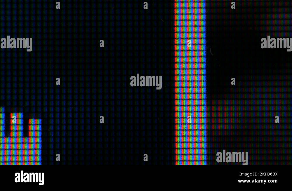 Moving Hand Cursor Computer Pointer. Pixels LCD monitor. Real Macro ...