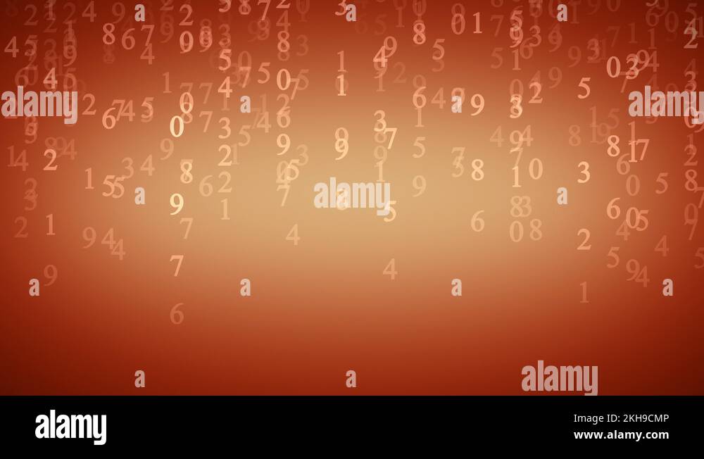 Numerology (secret knowledge about the numbers). Intro template. 3D ...