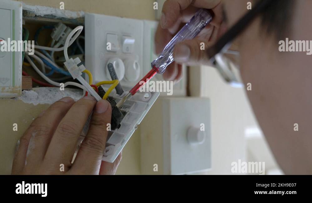 Electrician wiring light switch Stock Videos & Footage - HD and 4K ...