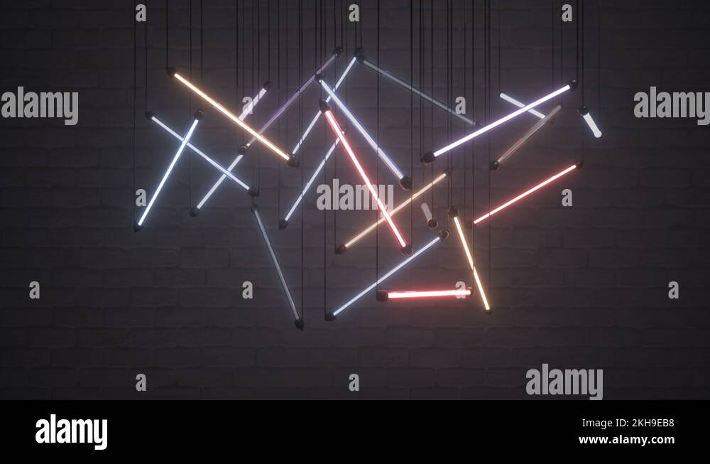 3d animation flickering light bulbs Stock Videos & Footage - HD and 4K ...