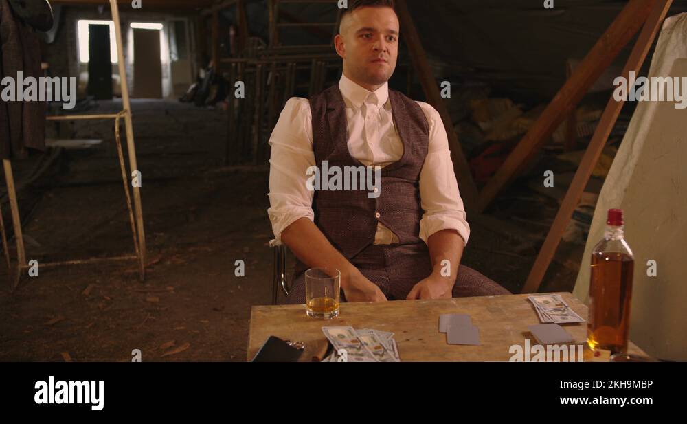 Two angry handsome elegant men talking each other for playing illegal ...