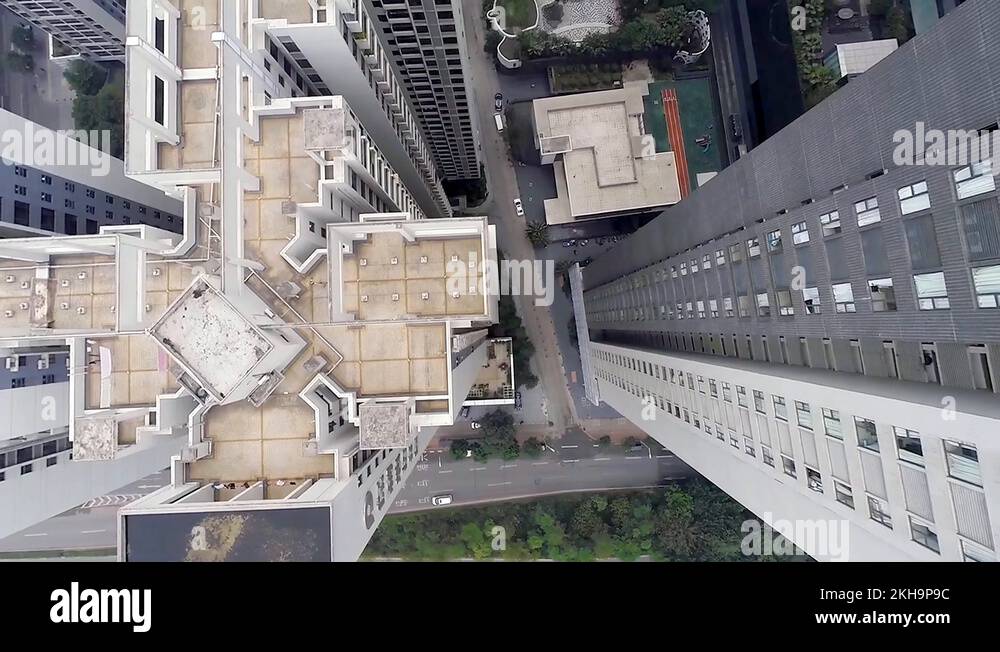Decaying housing alongside a growing number of modern high-rise ...