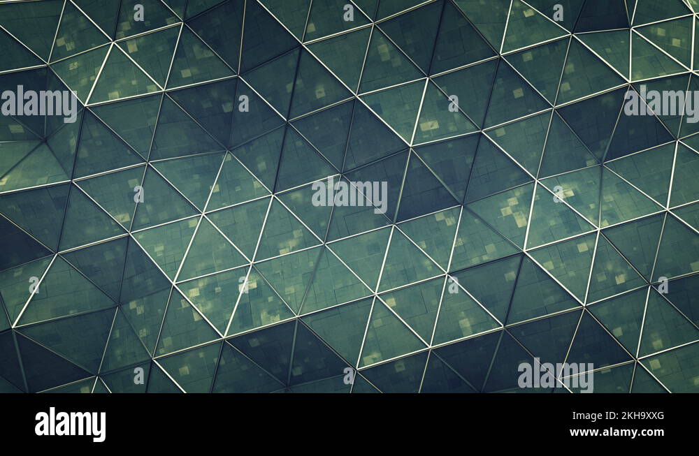 Polygonal structure with sci-fi texture seamless loop 3D render ...