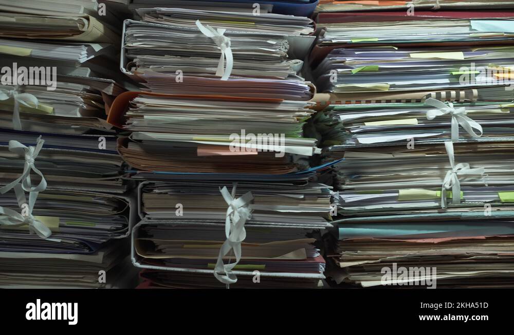 File piles Stock Videos & Footage - HD and 4K Video Clips - Alamy
