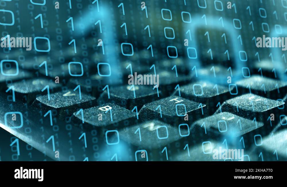 Cyberattack in cyberspace, binary code and keyboard 4k Stock Video Footage - Alamy