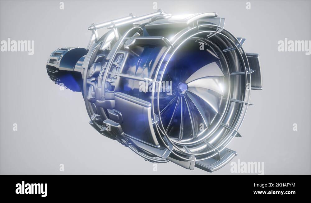 jet engine turbine parts rotate Stock Video Footage - Alamy
