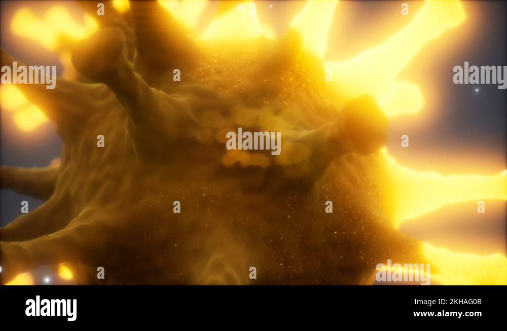 Bacteria virus or germs microorganism cells under microscope with depth ...