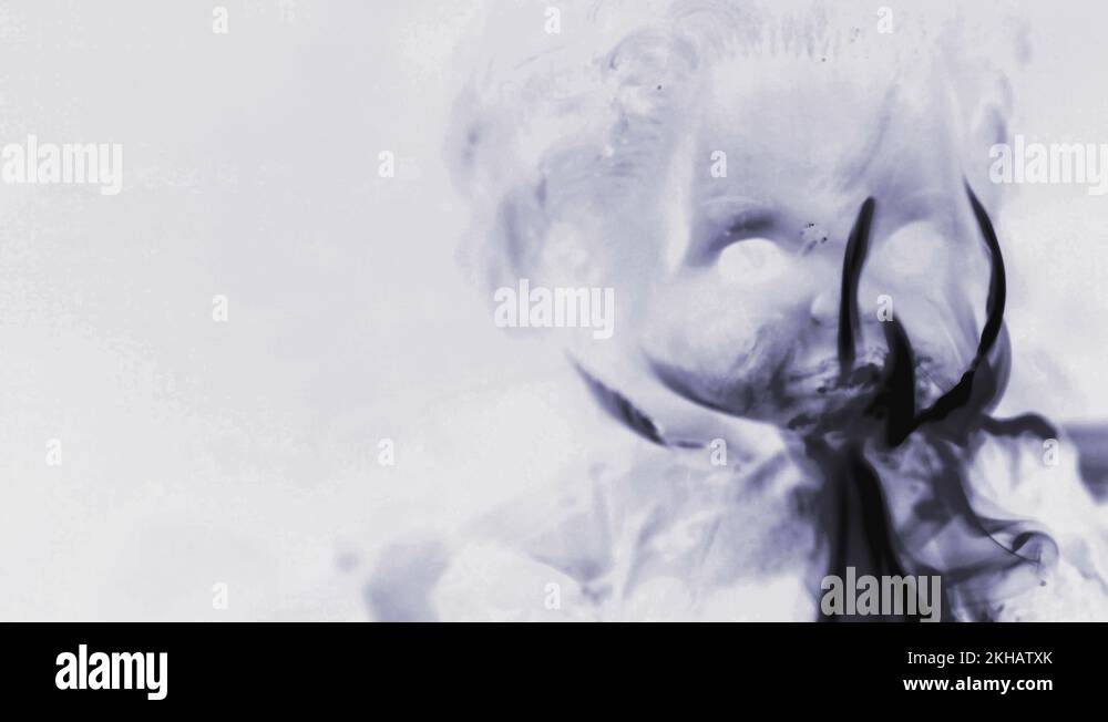 Nightmarish scene, creepy doll face on fire, blank eyes staring into ...