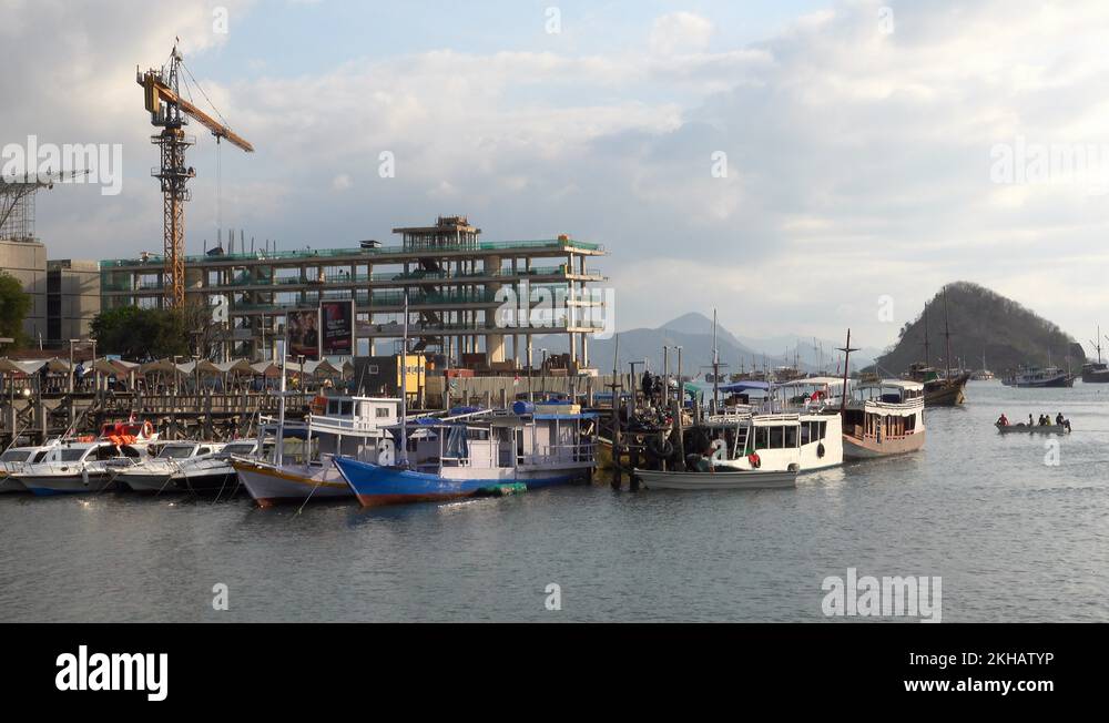 Shopping mall construction in Labuan Bajo, Flores, Indonesia Stock ...