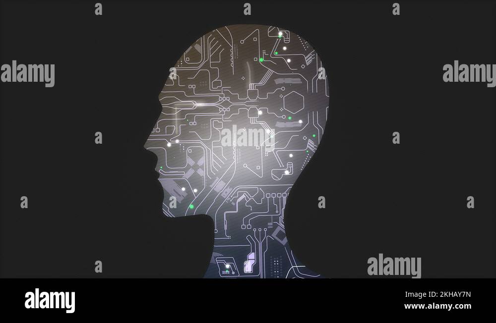 Artificial Intelligent technology, machine learning Stock Video Footage ...