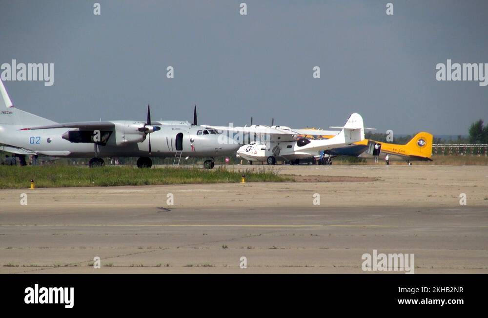 Flying boat PBY-5A Catalina US naval patrol bomber with rotating ...