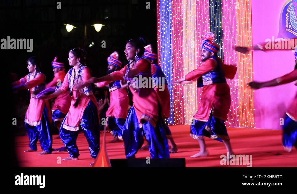 Group of dancers celebrating Diwali, festival of light in Abu Dhabi ...