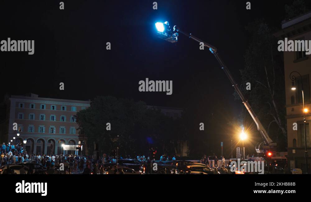 Film lighting crew spotlight Stock Videos & Footage - HD and 4K Video ...