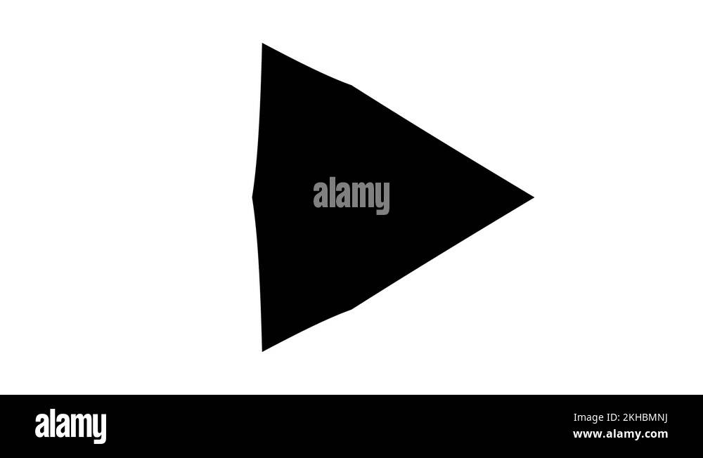 Triangle Play Button Morphing Through Higher Depth Polygon Shapes Loop Stock Video Footage - Alamy